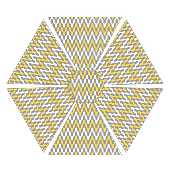 Chic Chevron Parasol Canopy - South Shade